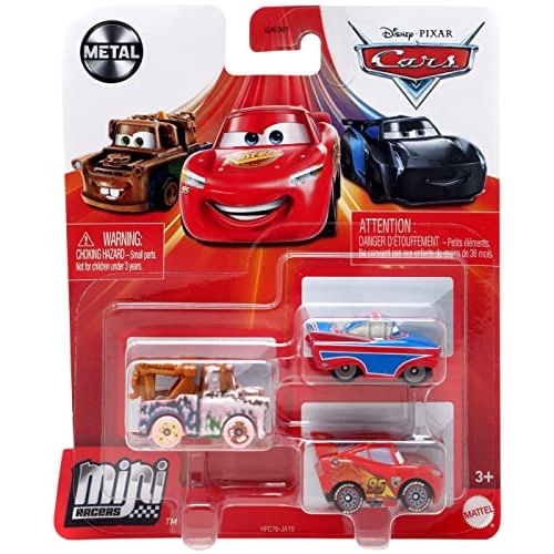 Disney Pixar Cars Mini Racers International Adventure Pacote com 3 ...