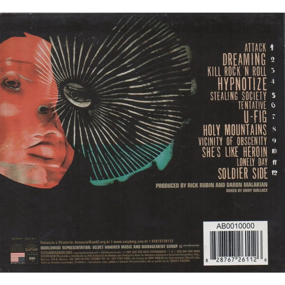 Cd System Of A Down - Hypnotize em Promoção | Ofertas na Americanas