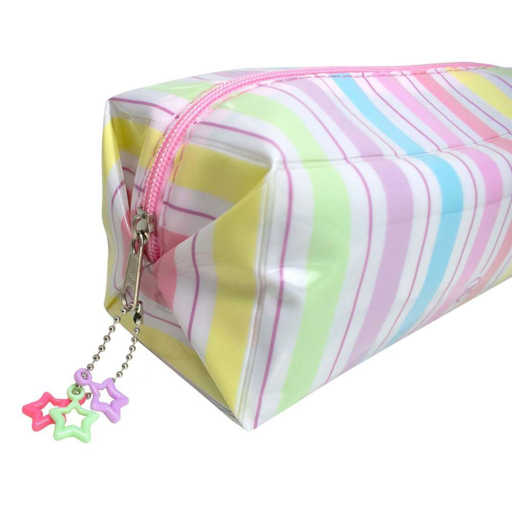 Estojo Escolar Grande Enjoy em pvc Cristal 3727 - dac em Promoção ...