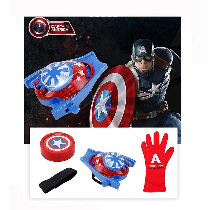 Capitão América Marvel Launcher Toy Kids Card Launcher Luva em Promoção ...