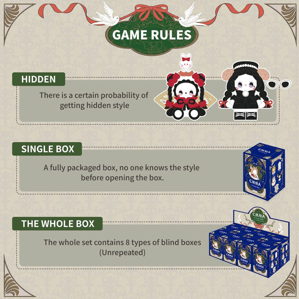 Blind Box Toy lucky emma Studio Emma Secret Forest Poem em Promoção ...