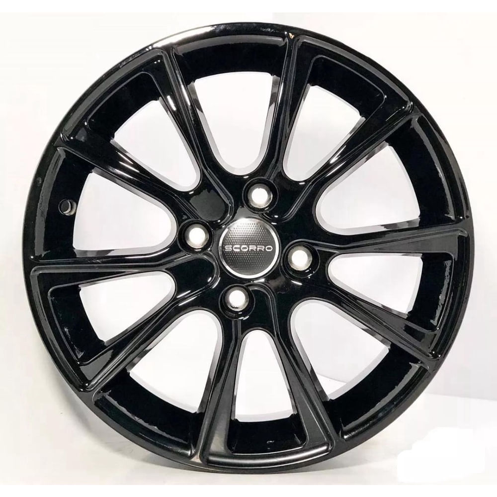Kit 4 Rodas Esportiva Aro 15 4x100 Gol Voyage Onix Prisma Black Scorro ...