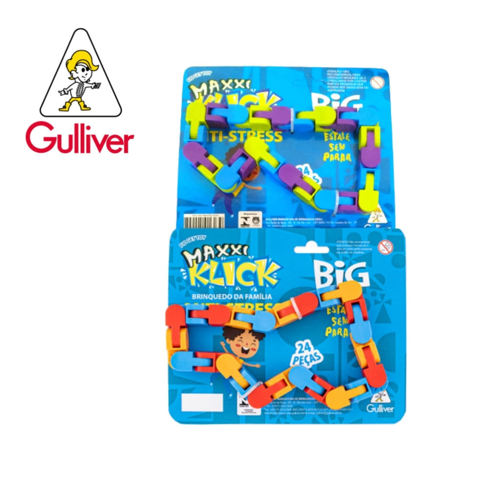 Brinquedo Anti-stress de Estralar Maxxi Klick Big Cartela Com 24 Klicks ...
