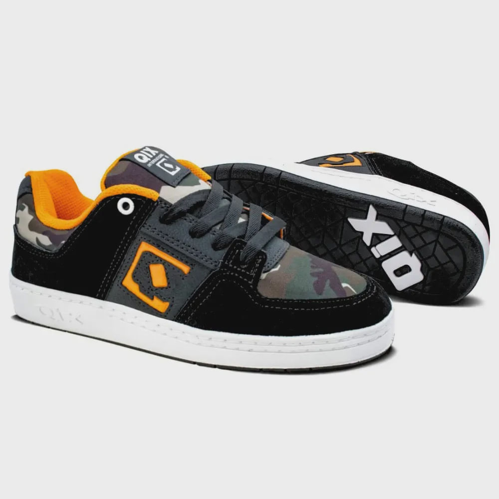 Tênis Qix 90 S Preto Laranja Camuflado 25004 em Promoção | Ofertas na ...