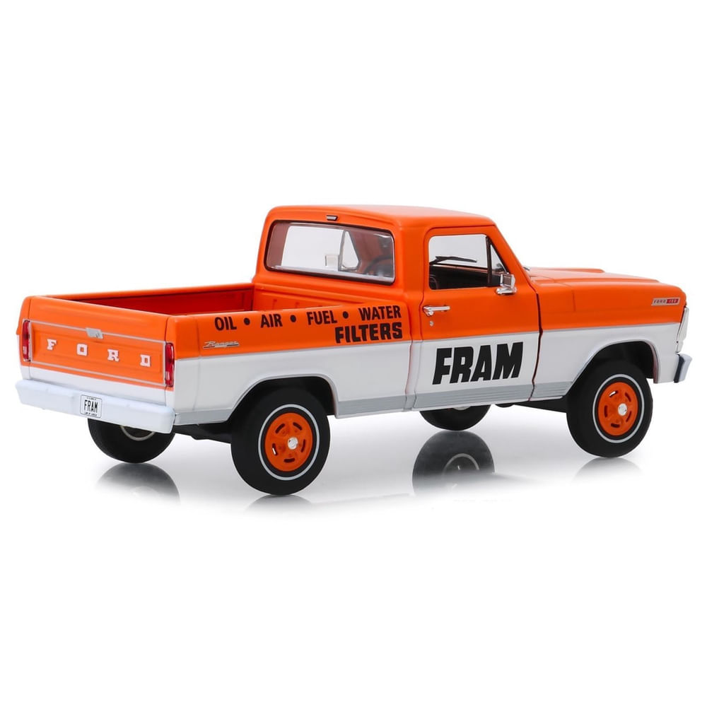 Miniatura Camionete Ford F-100 1967 Fram Oil Greenlight 1/24 em ...