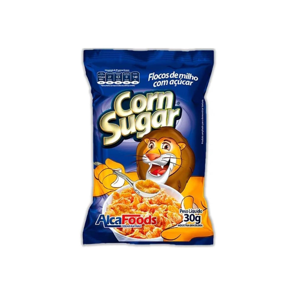 Cereal Corn Sugar Sachê Alca Foods - Caixa Com 50 Unidades em Promoção ...