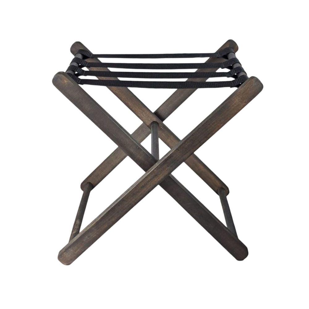 Kit 5 Suportes De Malas Madeira Para Hotel Pousada Maleiro Bagagens ...