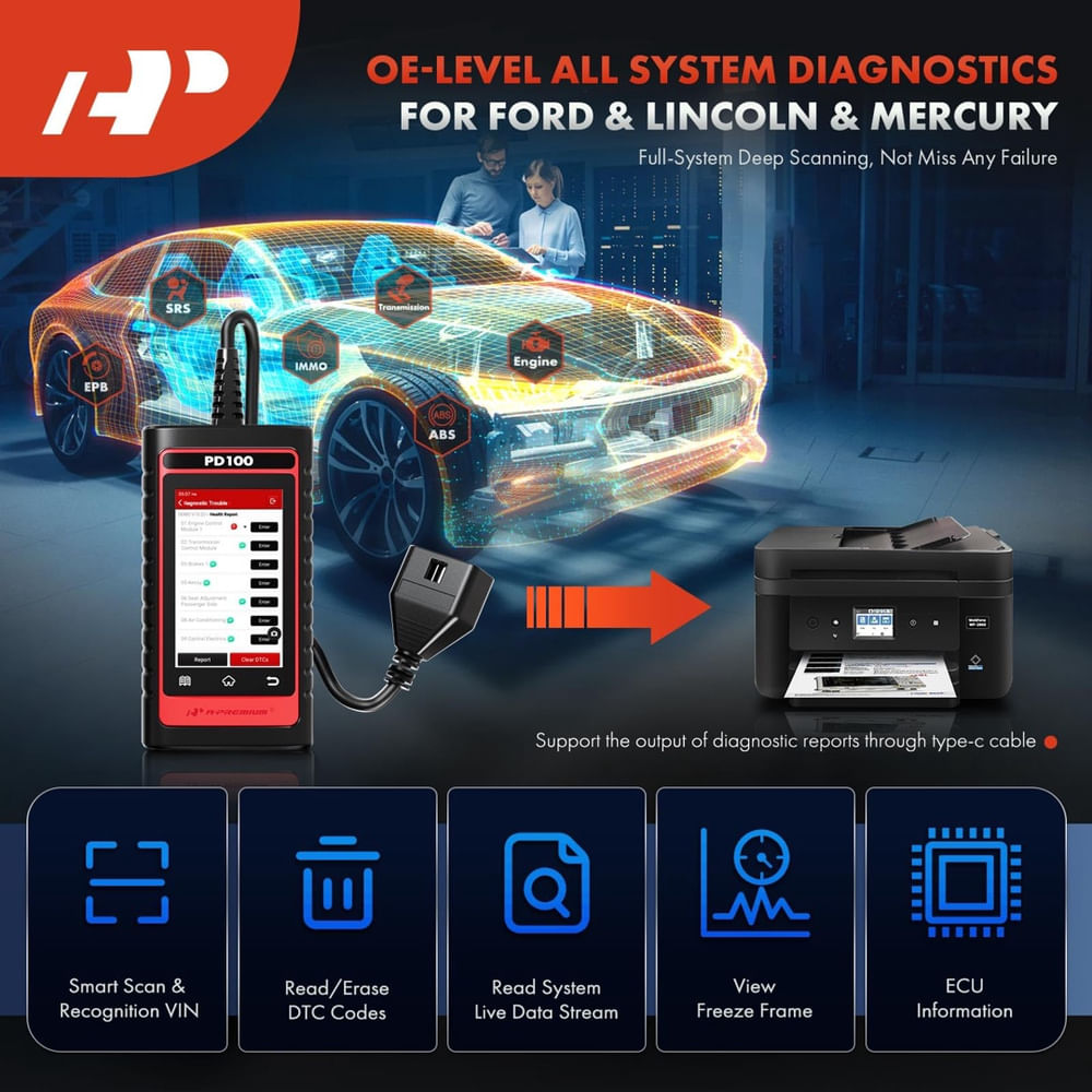 Ferramenta de digitalização de automóveis A-Premium 2024 PD100F para ...