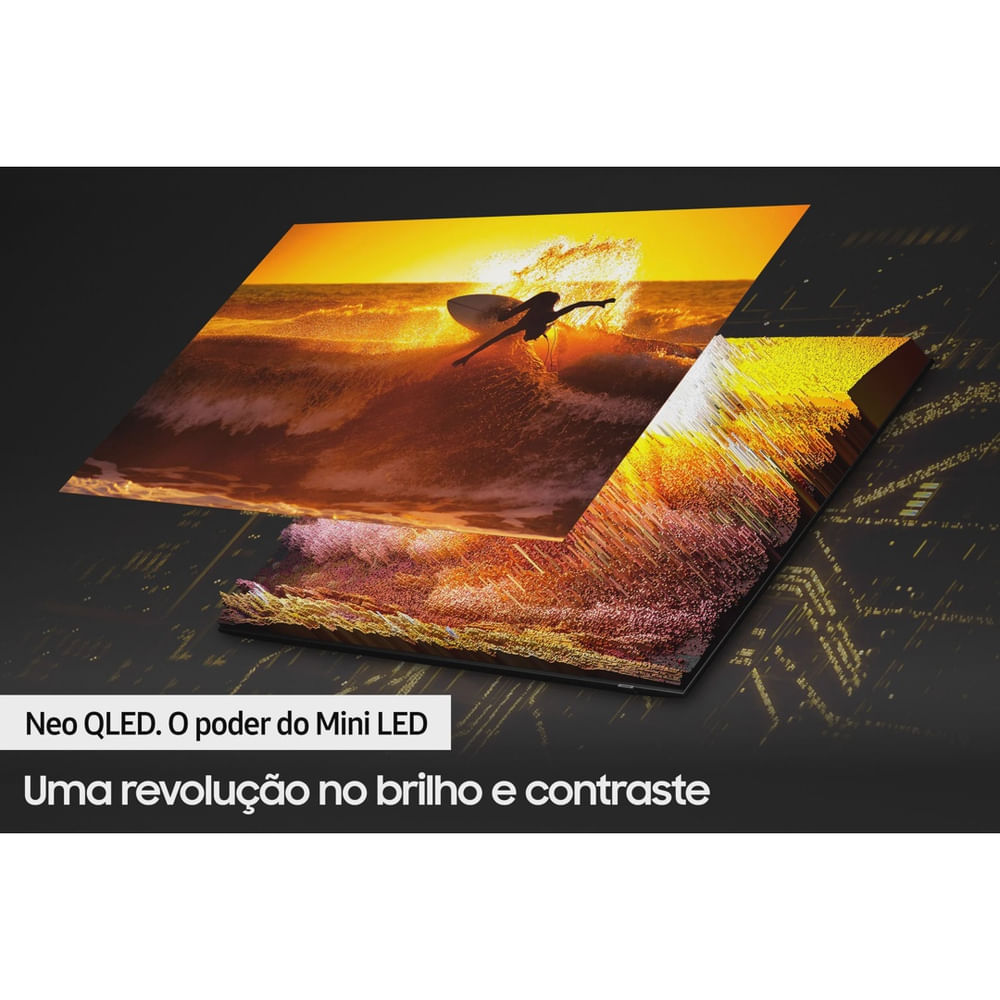 Samsung Smart TV 55 Neo qled 8K QN700B 2022, Mini led, Processador com ia, Som em Movimento ...