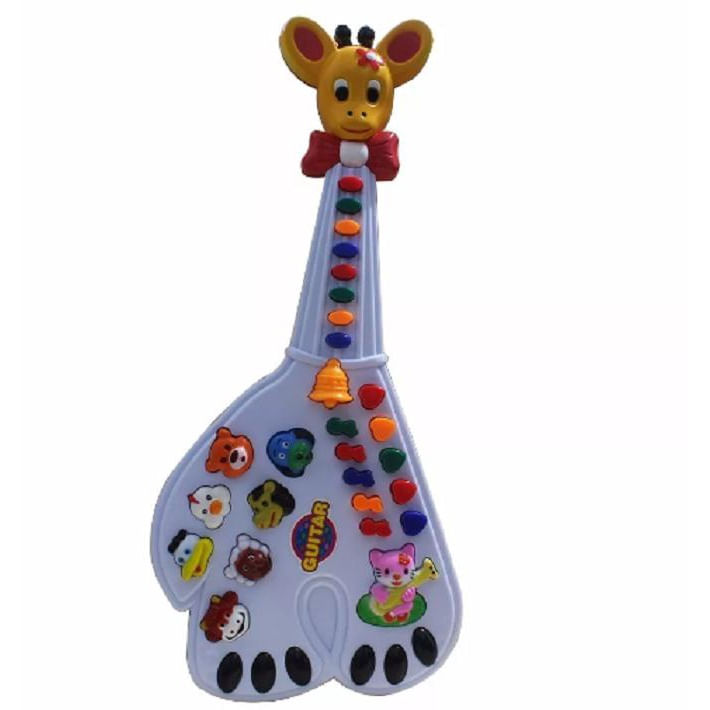 Guitarra Musical Infantil Girafa 26 Teclas Sons E 10 Músicas em ...