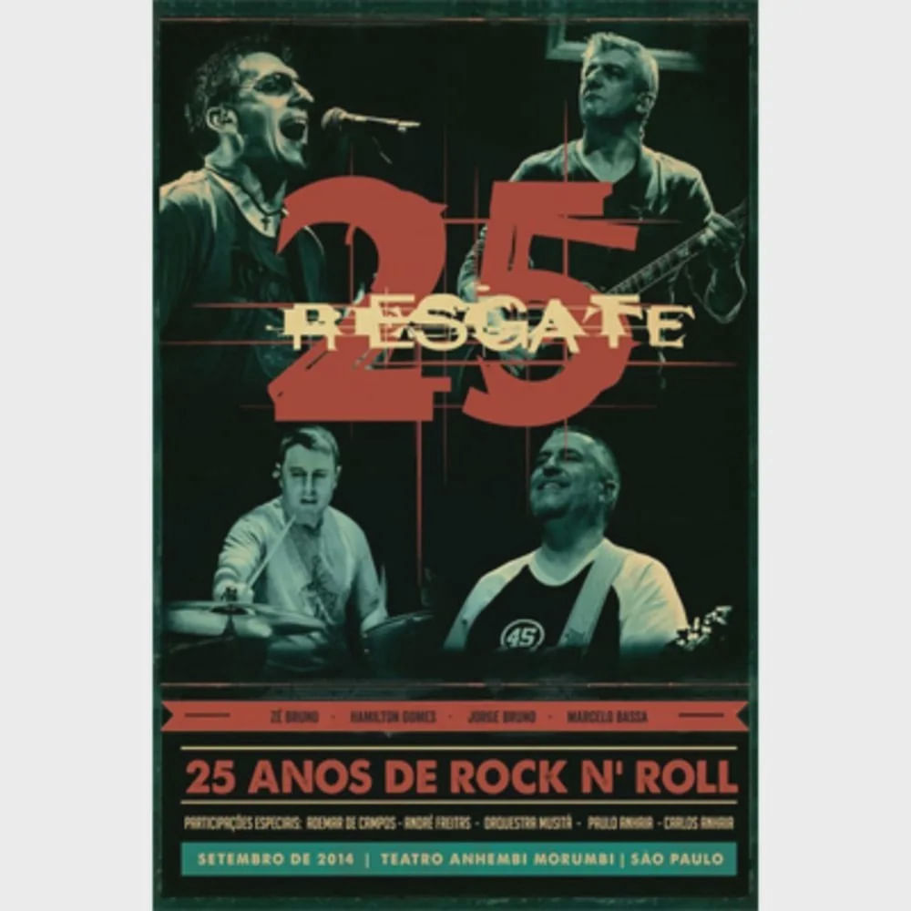 Dvd banda resgate 25 anos de rock N' roll - 2014 em Promoção | Ofertas ...
