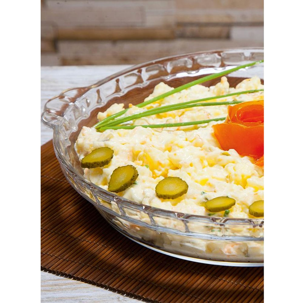 Forma De Vidro Filetada Pequena 600ml Marinex Travessa Refratária ...