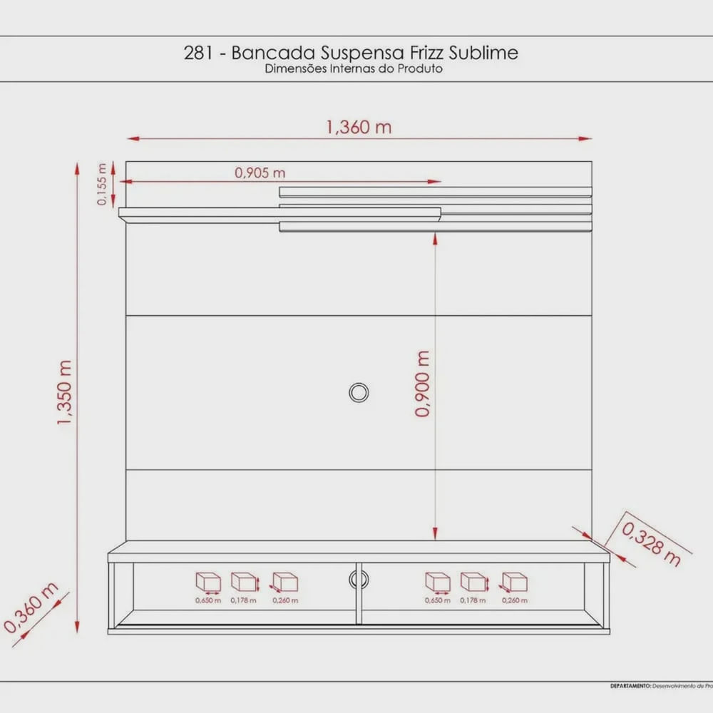 Painel para Tv até 55 Polegadas 2 Portas Frizz Sublime em Promoção ...
