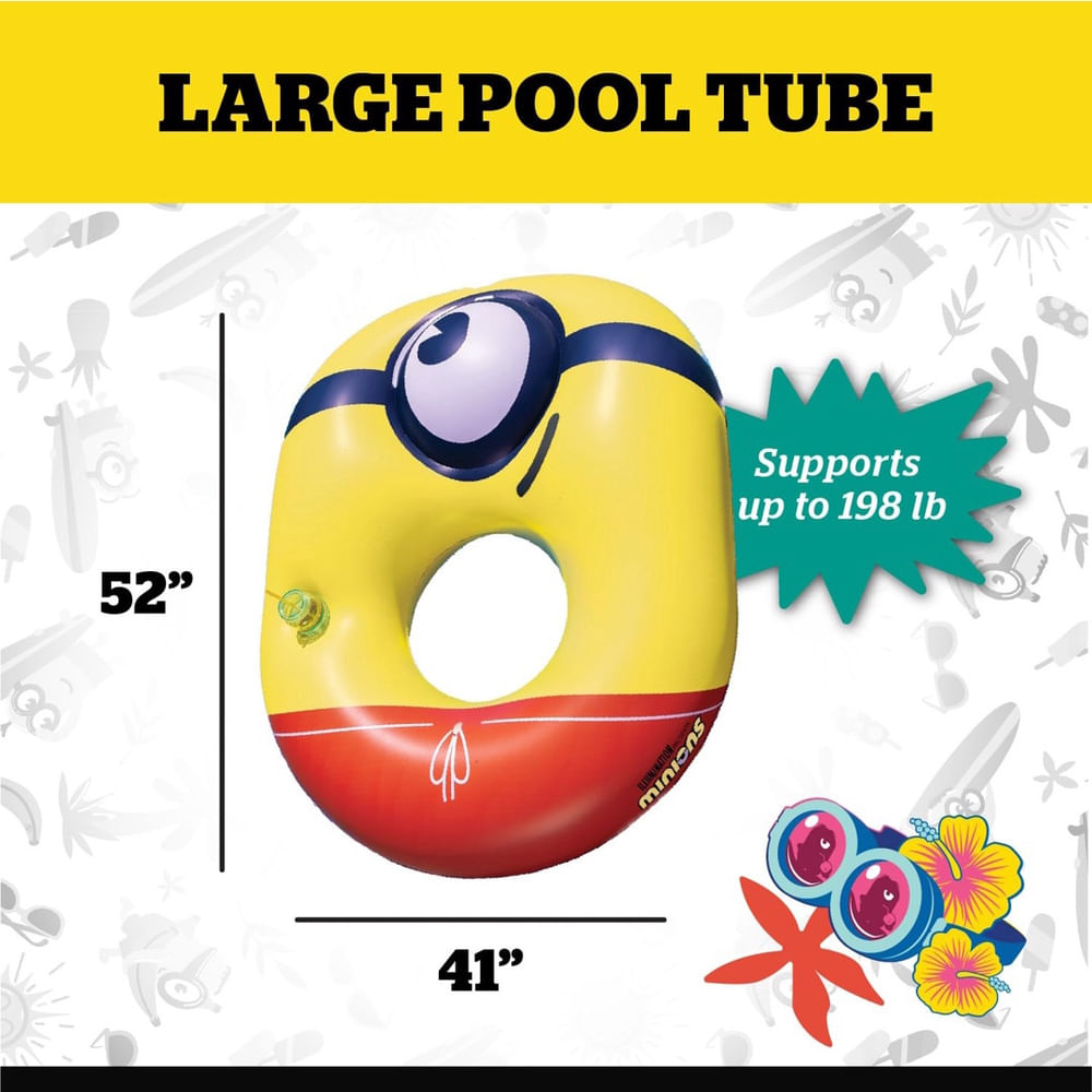 Pool Float BigMouth Minions Inflável Despicable Me 4 Red em Promoção ...