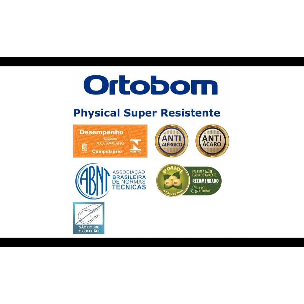 Colchão Physical Super Resist Casal (138x188x17) - Ortobom em Promoção ...