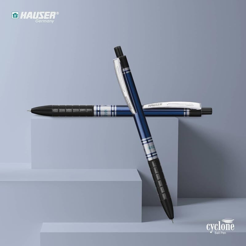 Tinta azul retrátil Pen Hauser Cyclone de 0,7 mm (25 canetas) em ...