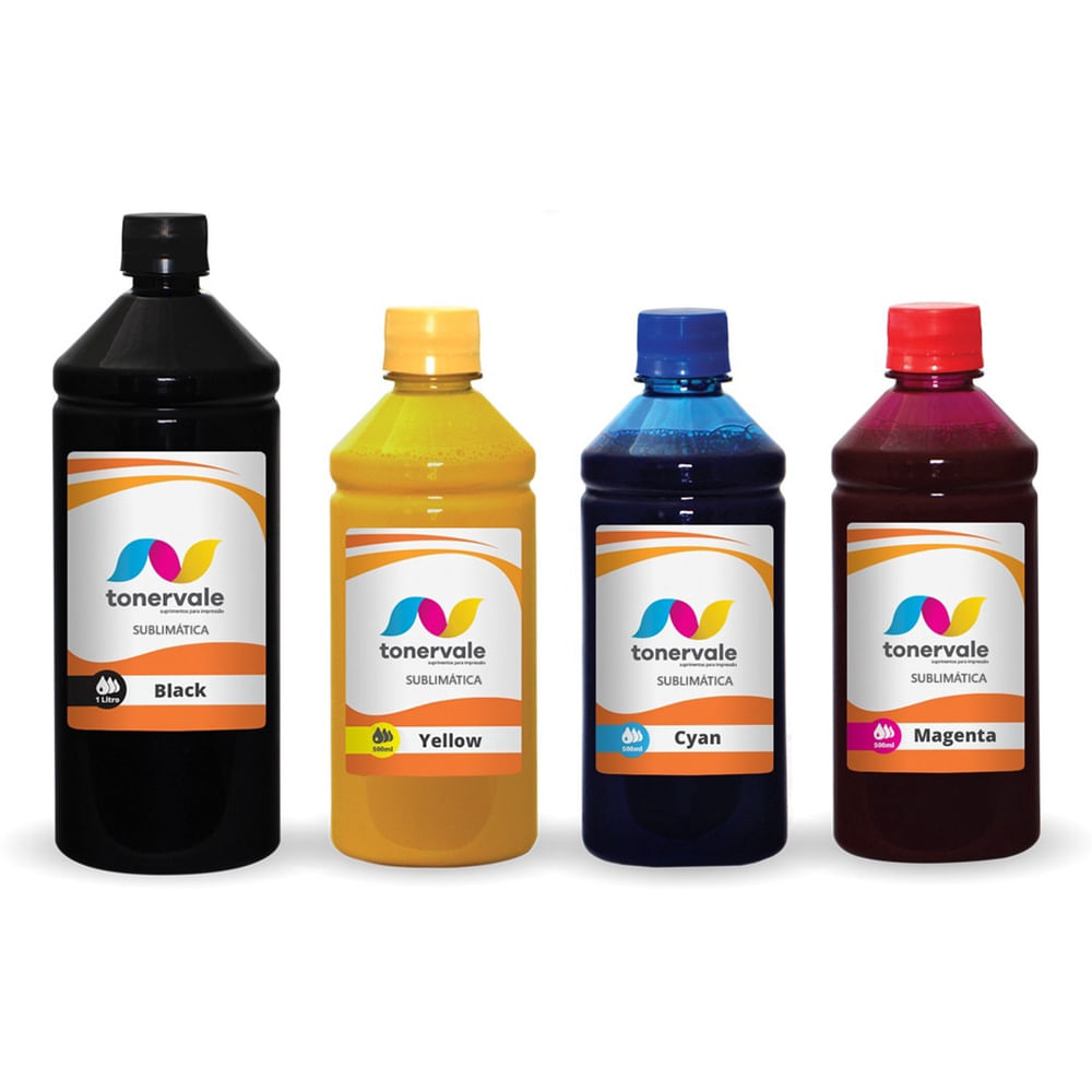 Kit 4 Tinta Sublimatica Para Epson L656 L606 T664 2,5 Litros em ...