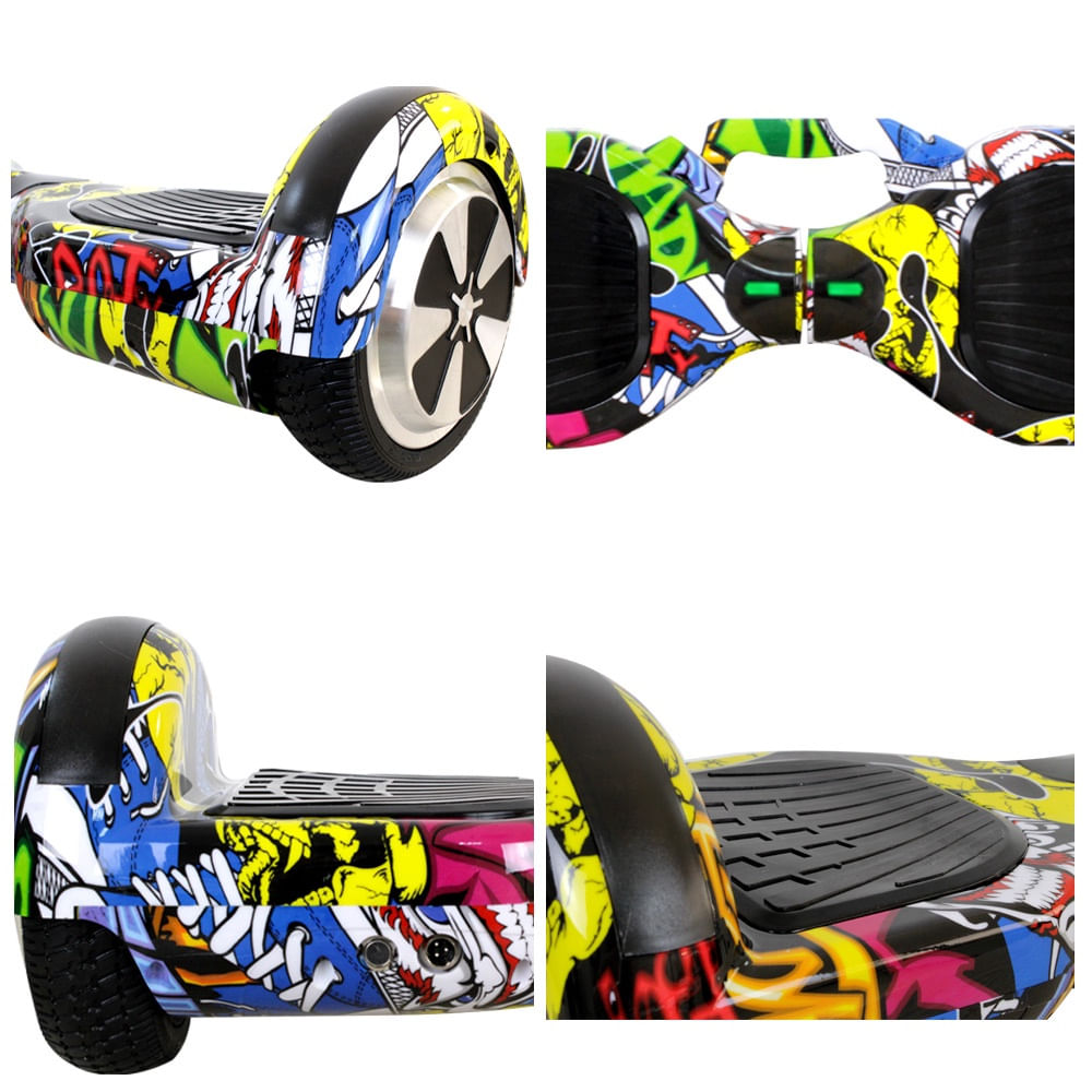 Hoverboard Overboard Infantil Skate Elétrico 6.5 Led Bluetooth Bateria ...