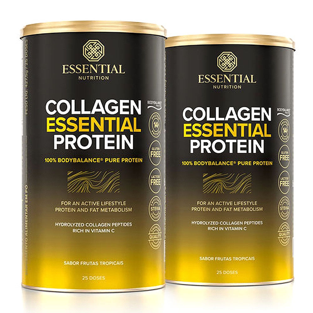 Kit 2unid Collagen Essential Protein (417,5g) - Essential em Promoção ...