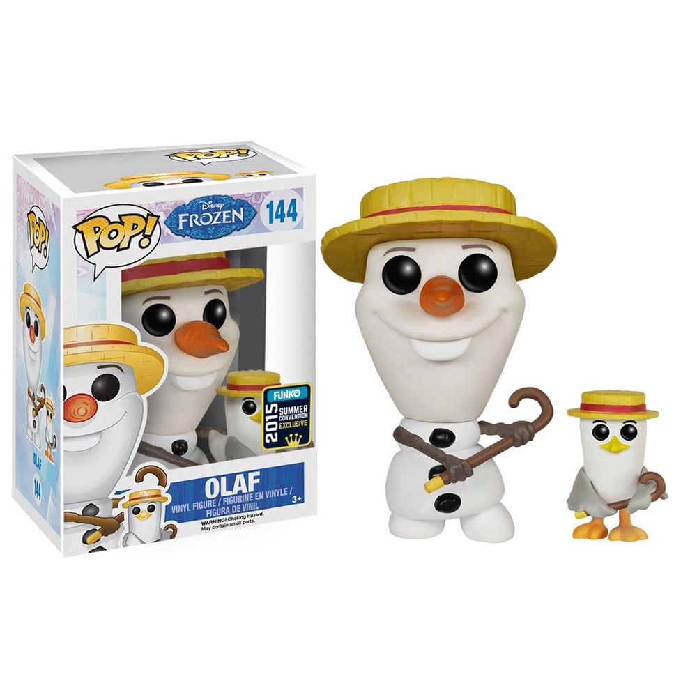Boneco de ação Funko pop Disney Frozen Olaf New Pose em Promoção ...