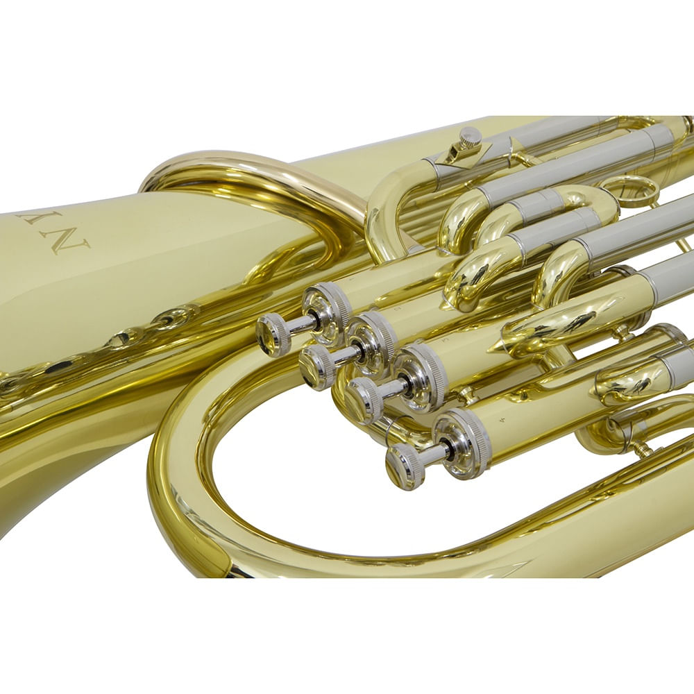 Bombardino Euphonium de 4 Chaves ep 340 Laqueado Dourado com Case New ...