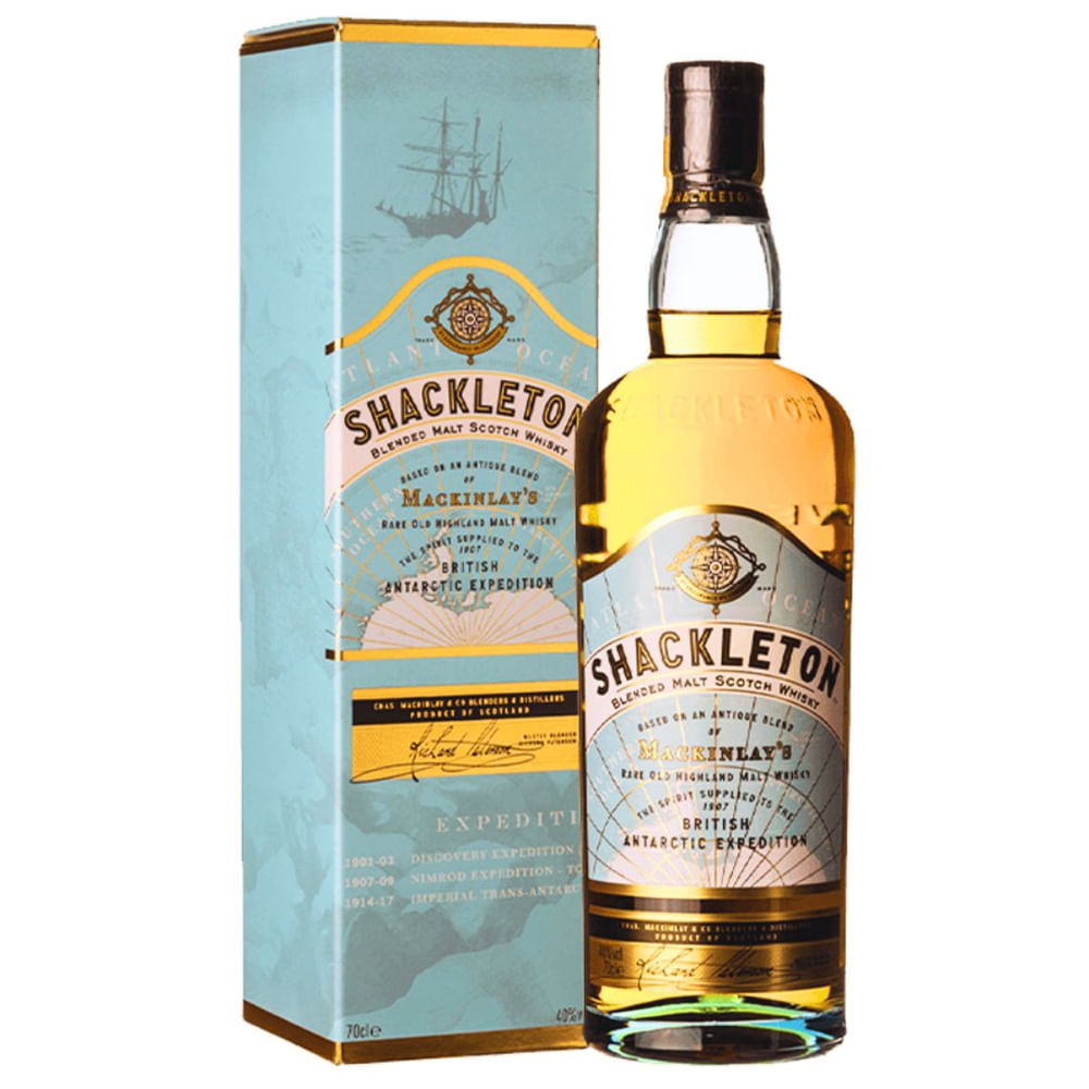 Whisky Shackleton Blended Malt Scotch Escócia 700ml em Promoção ...