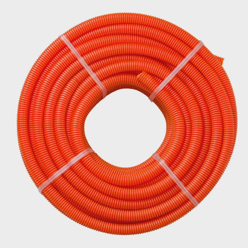 Eletroduto Corrugado em pvc Laranja Reforçado 20mm x 50m 1/2 ...