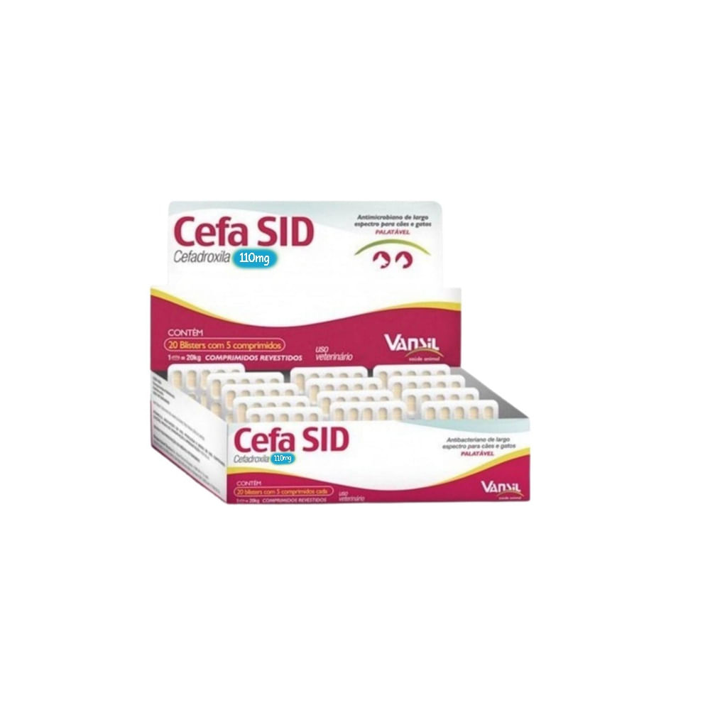 Antimicrobiano Cefa sid 110mg - 100 Comprimidos em Promoção | Ofertas ...