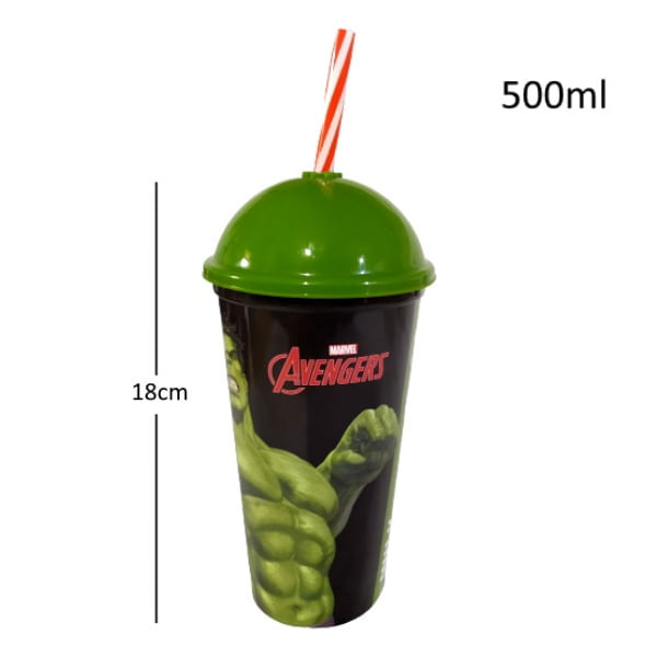 Copo Shake Hulk Marvel Plasútil de 500ml em Promoção | Ofertas na ...