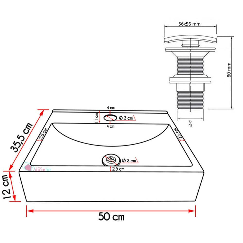 Kit Cuba Inspira Sobrepor C/ Valvula Click em Promoção | Ofertas na ...