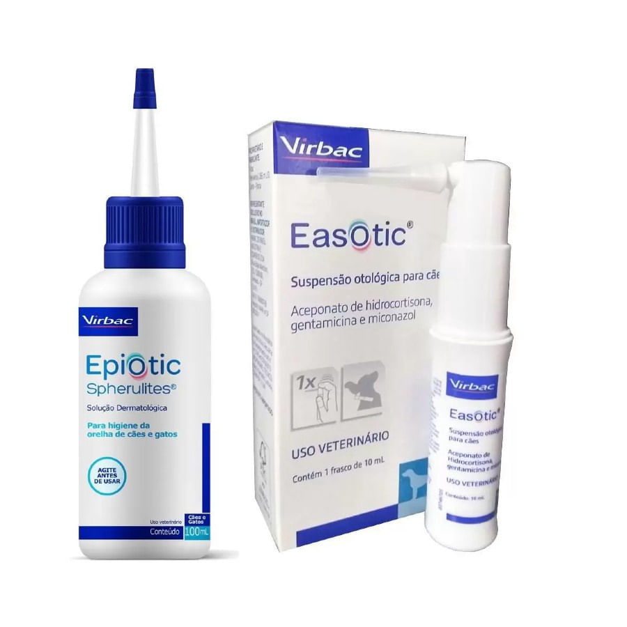 Combo Easotic 10Ml + Epiotic - Virbac em Promoção | Ofertas na Americanas