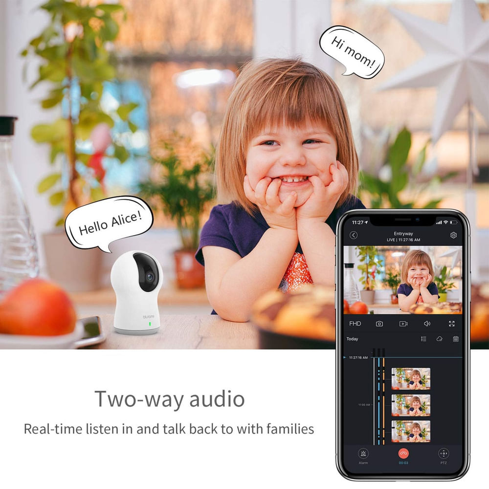 Câmera de segurança embaça Dome Pro 1080p com sirene Alexa em Promoção ...