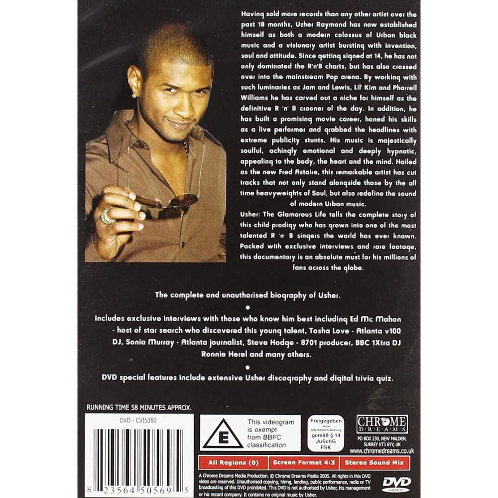 Dvd Usher The Glamorous Life Documentário Entrevistas em Promoção ...