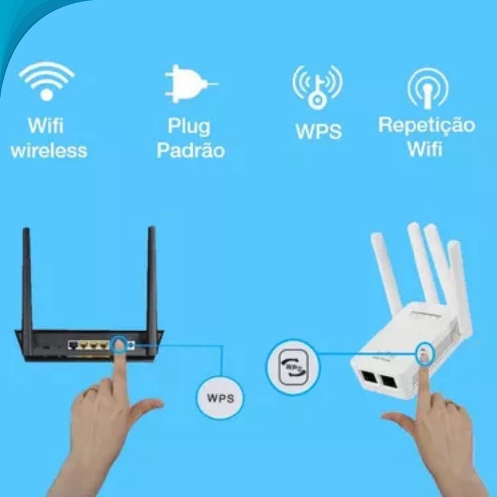 Extensor De Sinal Wifi 300Mbps Para Gamer Com Garantia em Promoção ...