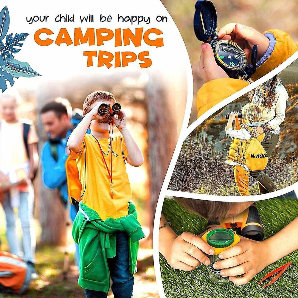 Exploração científica define kit explorador ao ar livre Crianças ...