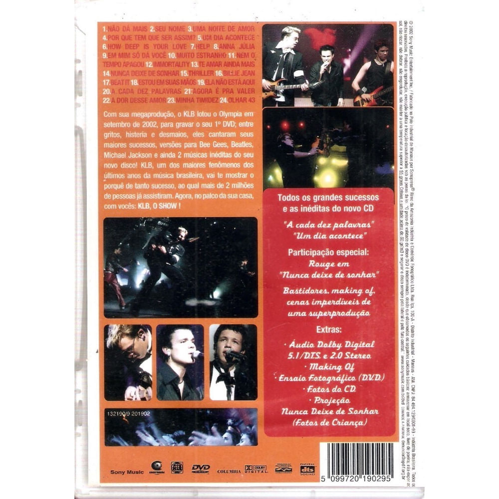 Dvd Klb - O Maior Show Pop Do Brasil em Promoção | Ofertas na Americanas