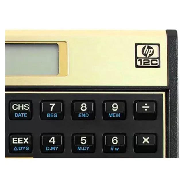 Calculadora Hp 12C Gold Dourada C/Manual Português em Promoção ...