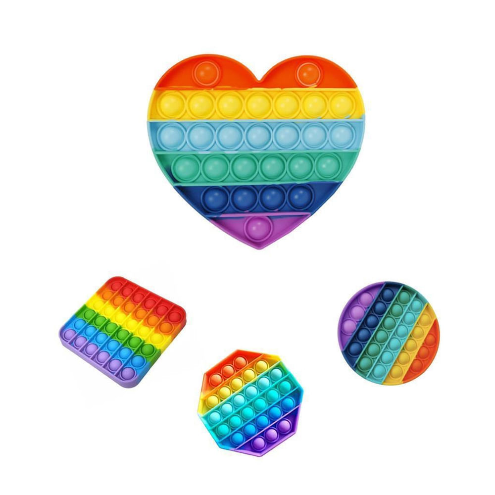 Pop It Brinquedo Kit Com 4 Peças Pop It Ant Stress Popit em Promoção ...