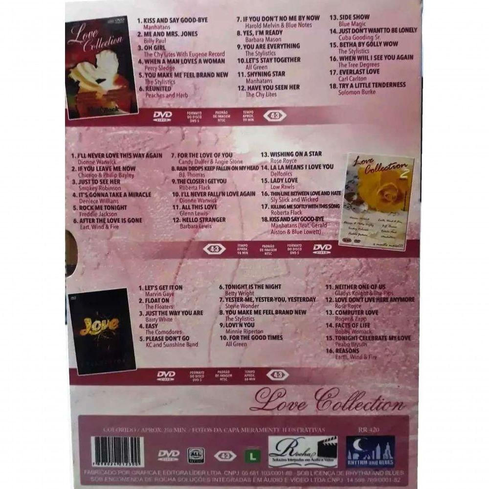 Box Love Collection 3 Dvds 52 Sucessos Românticos em Promoção | Ofertas ...