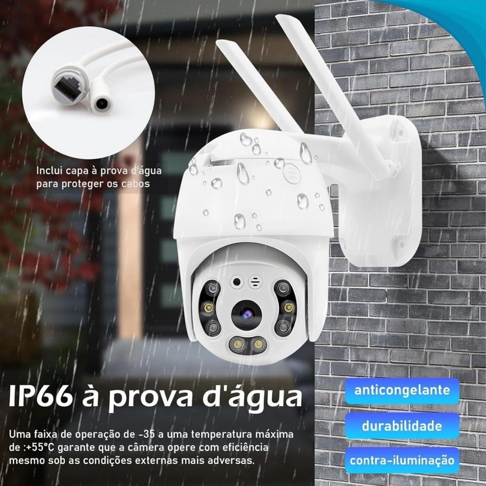 Câmera 360 Wifi Externa Prova Dágua Visão Hd em Promoção | Ofertas na ...