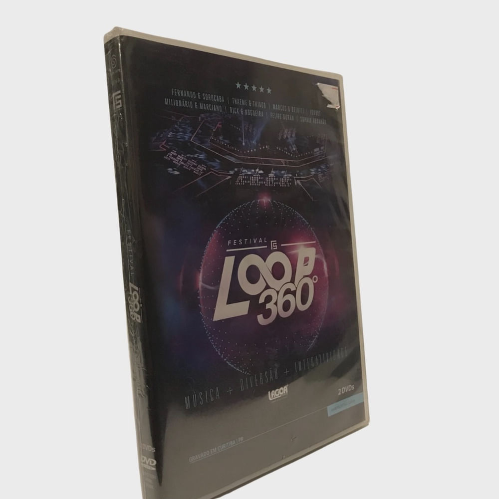 Dvd festival loop 360° duplo música + diversão + interatividade em ...