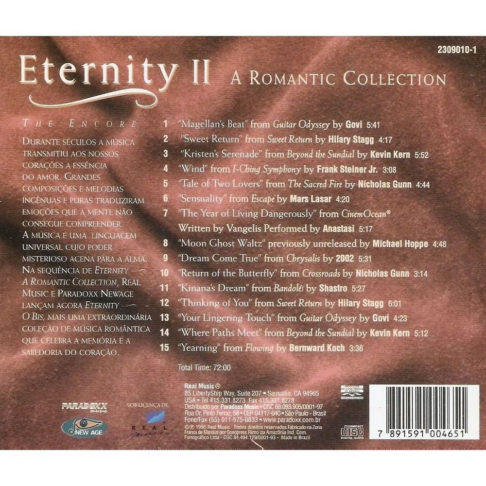 Cd Eternity 2 - A Romantic Collection em Promoção | Ofertas na Americanas