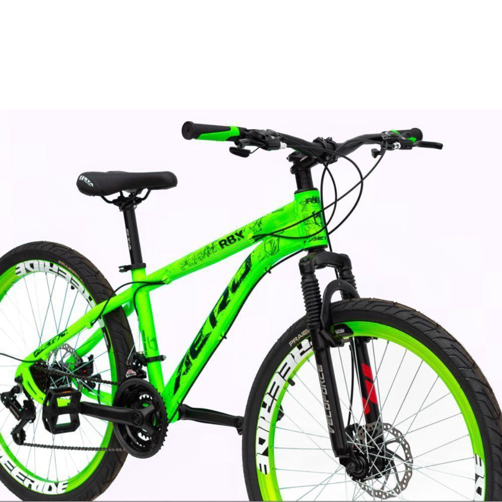 Bicicleta Aero Rbx Aro 26 Quadro Alumínio Freio A Disco Verde Neon ...