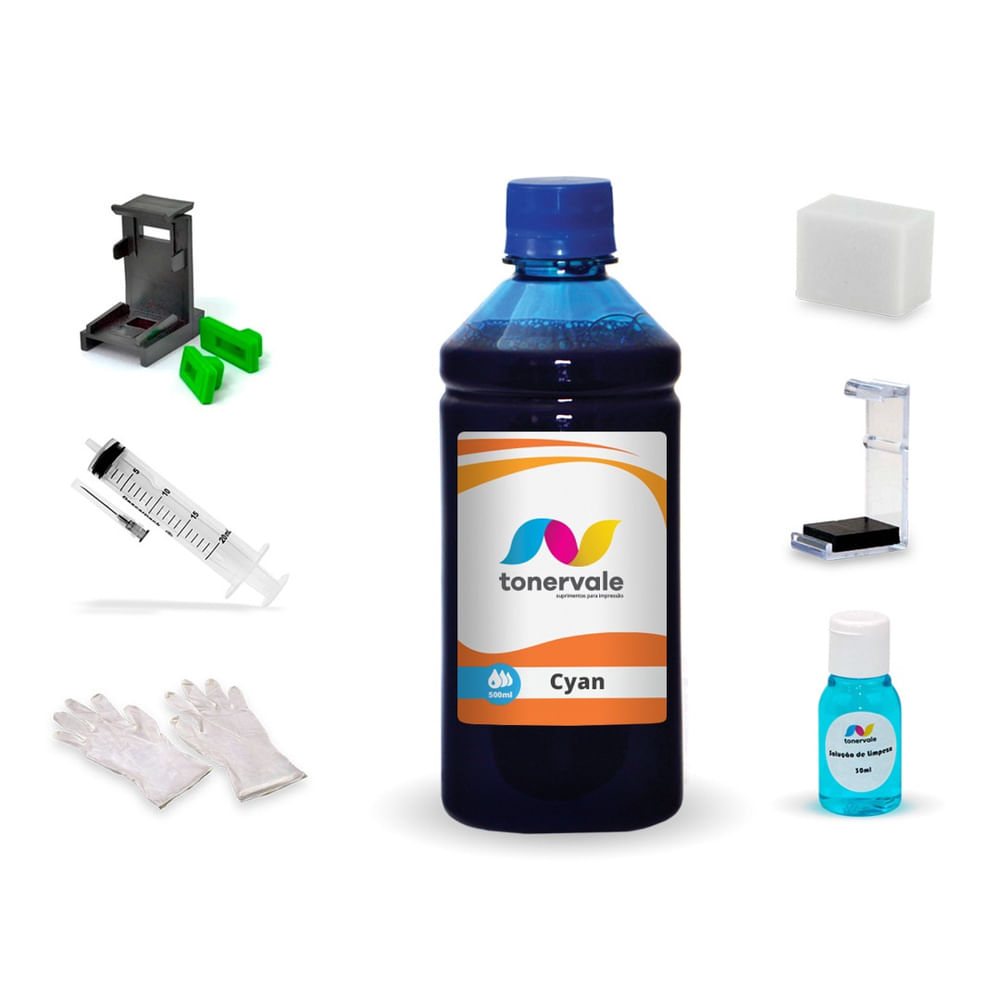 Tinta Para Canon MP270 CL-211 Cyan 500ml Linha Platinum em Promoção ...