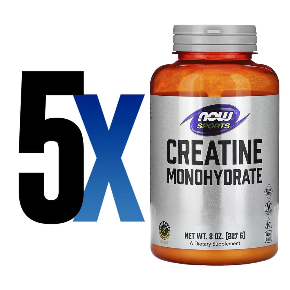 Creatina Monohidratada Now Foods 227g em Pó Importado 5un em Promoção ...