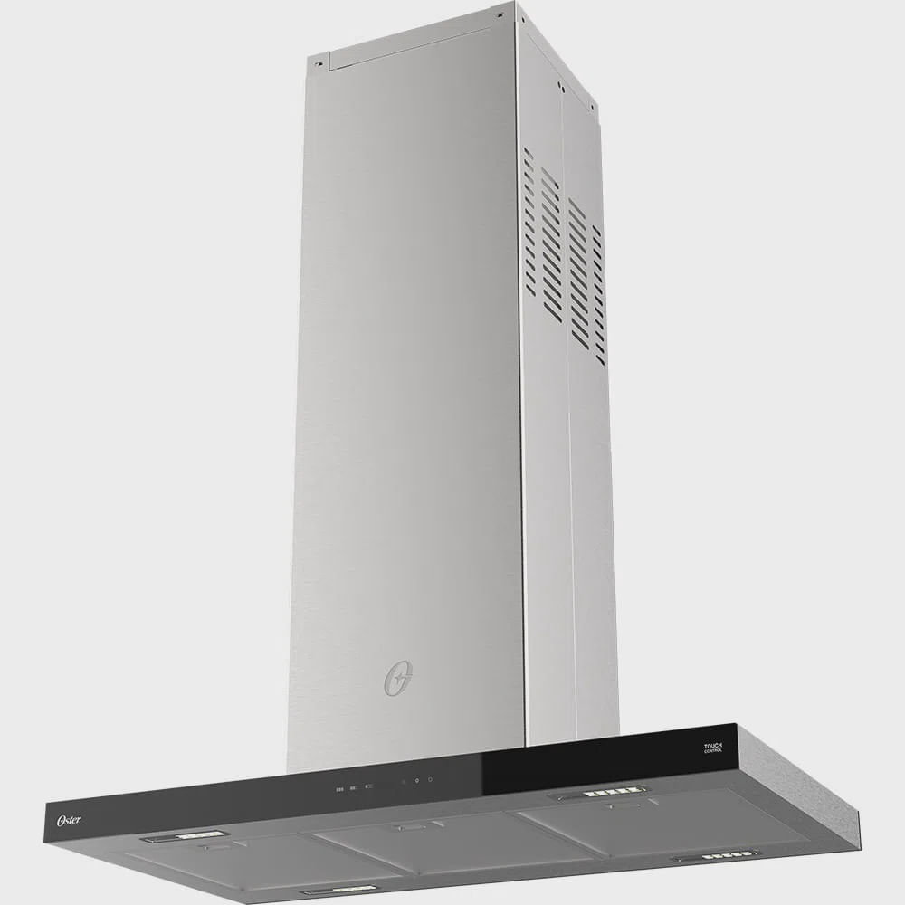 Kit Inox Cooktop a Gás 5 Bocas e Coifa de Ilha 90 cm Oster em Promoção ...