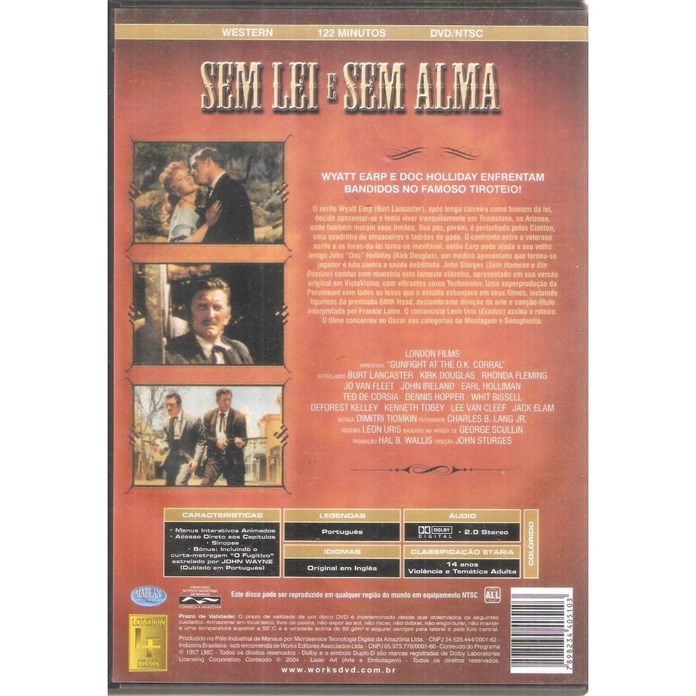 Dvd sem lei E sem alma em Promoção | Ofertas na Americanas