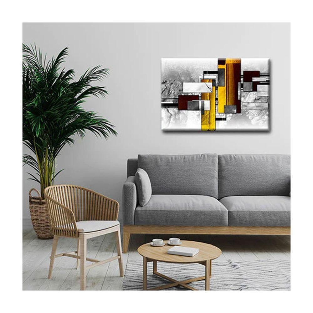 Quadro Abstratos E Geométricos Close Up Borda Infinita Tamanho:90 X 60 ...