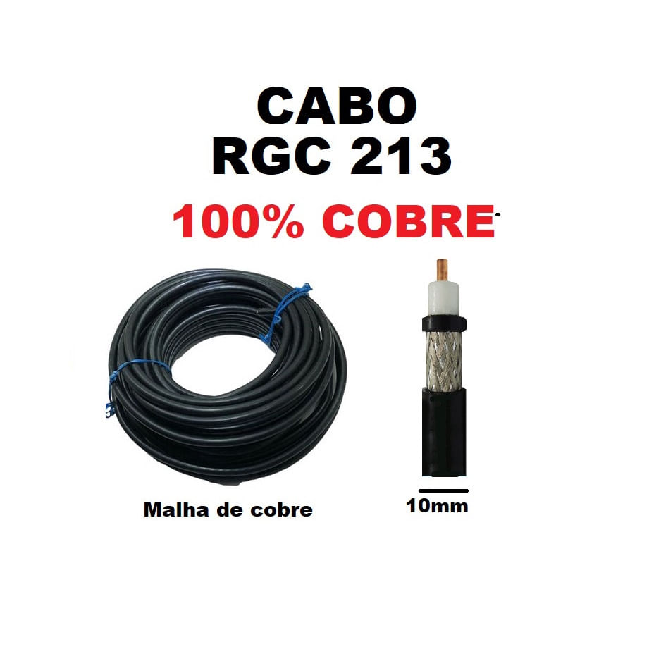 Rolo Fio Cabo Rgc 213 20MT Telefonia Rural - 20 metros em Promoção ...