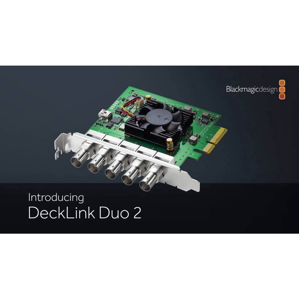 Placa de Captura Blackmagic DeckLink Duo 2 sdi Bidirecional pci Express ...